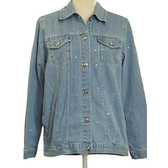 Quacker Factory | Jackets & Coats | Quacker Factory Denim Jacket Womens ...
